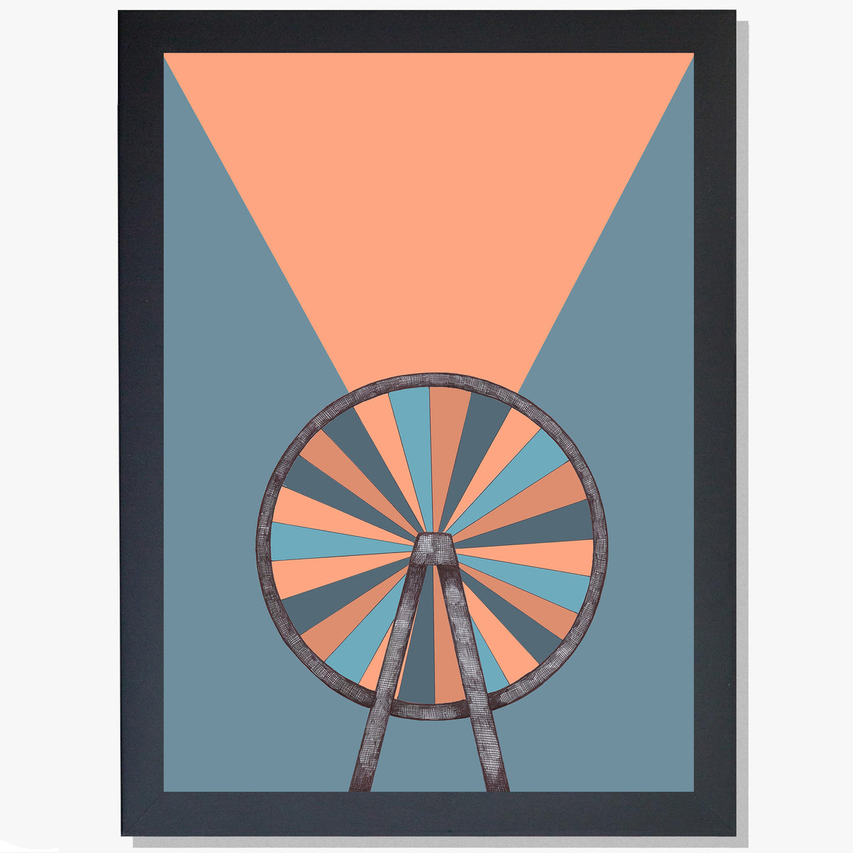 Hetton Mining Wheel Print – Ben Holland Art